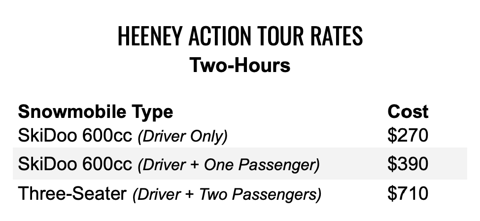 Action Tour - 2024-25 Premium Price | High Country Tours